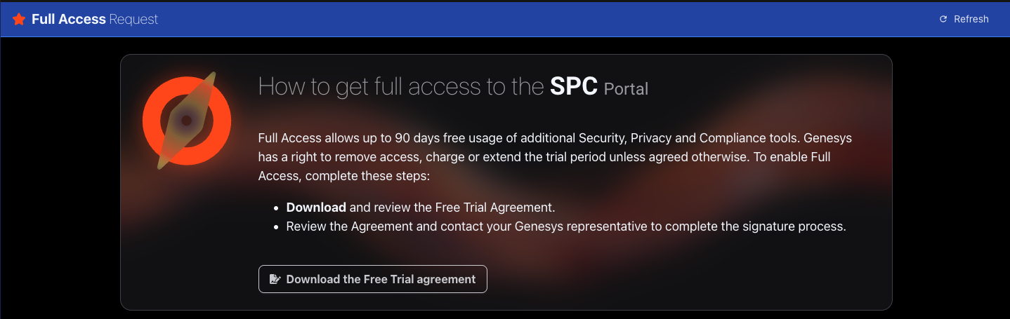 Trial Agreement | SPC Portal Documentation